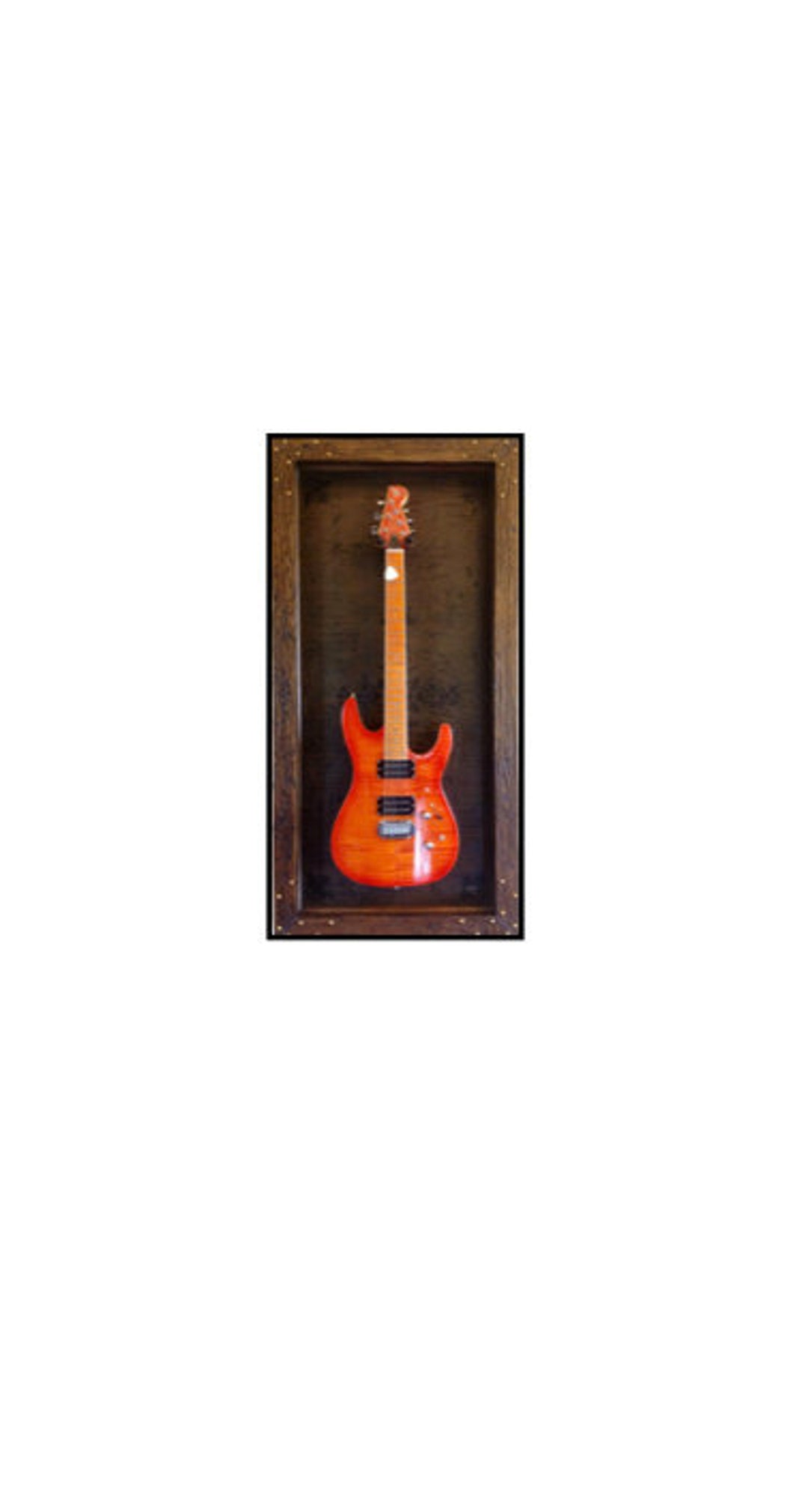 Guitar Display Frame or Case "bound in Leather" G Frames - Etsy