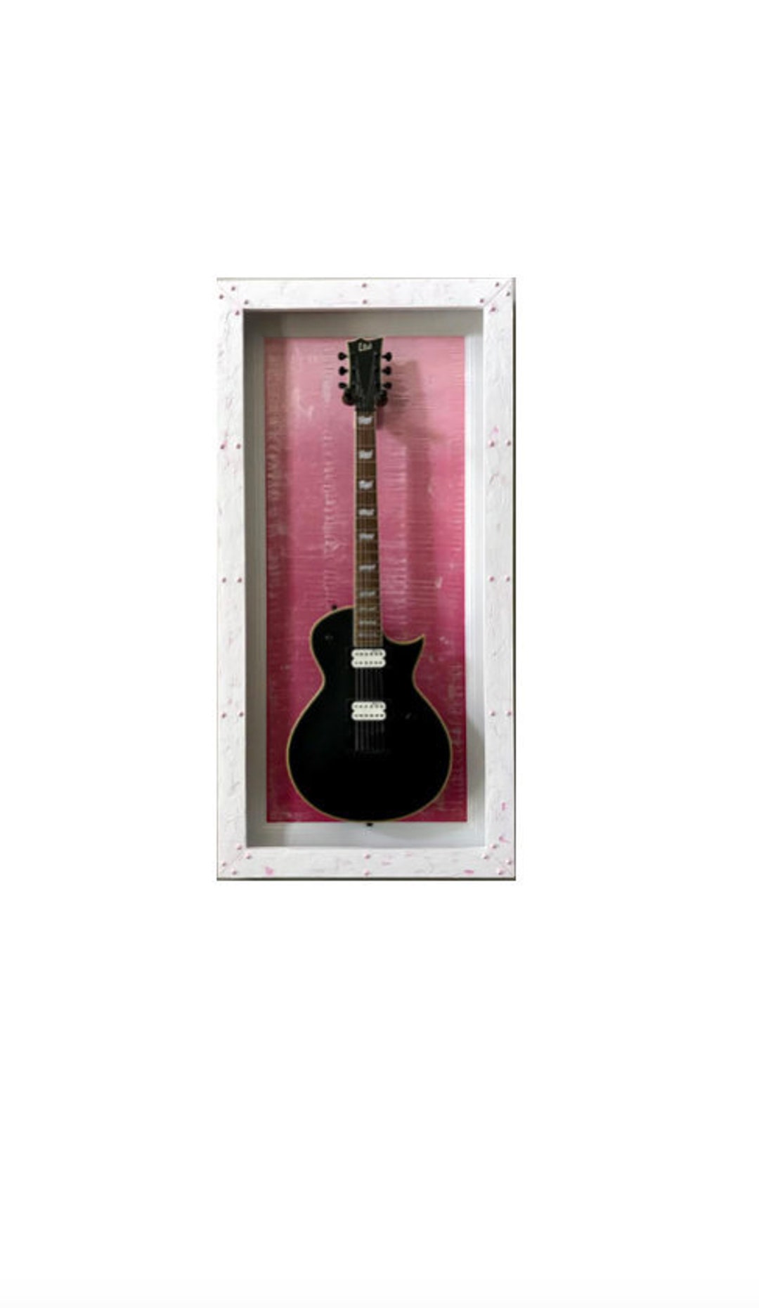 Guitar Display Frame or Case "pink, My Favorite Color" G Frames - Etsy