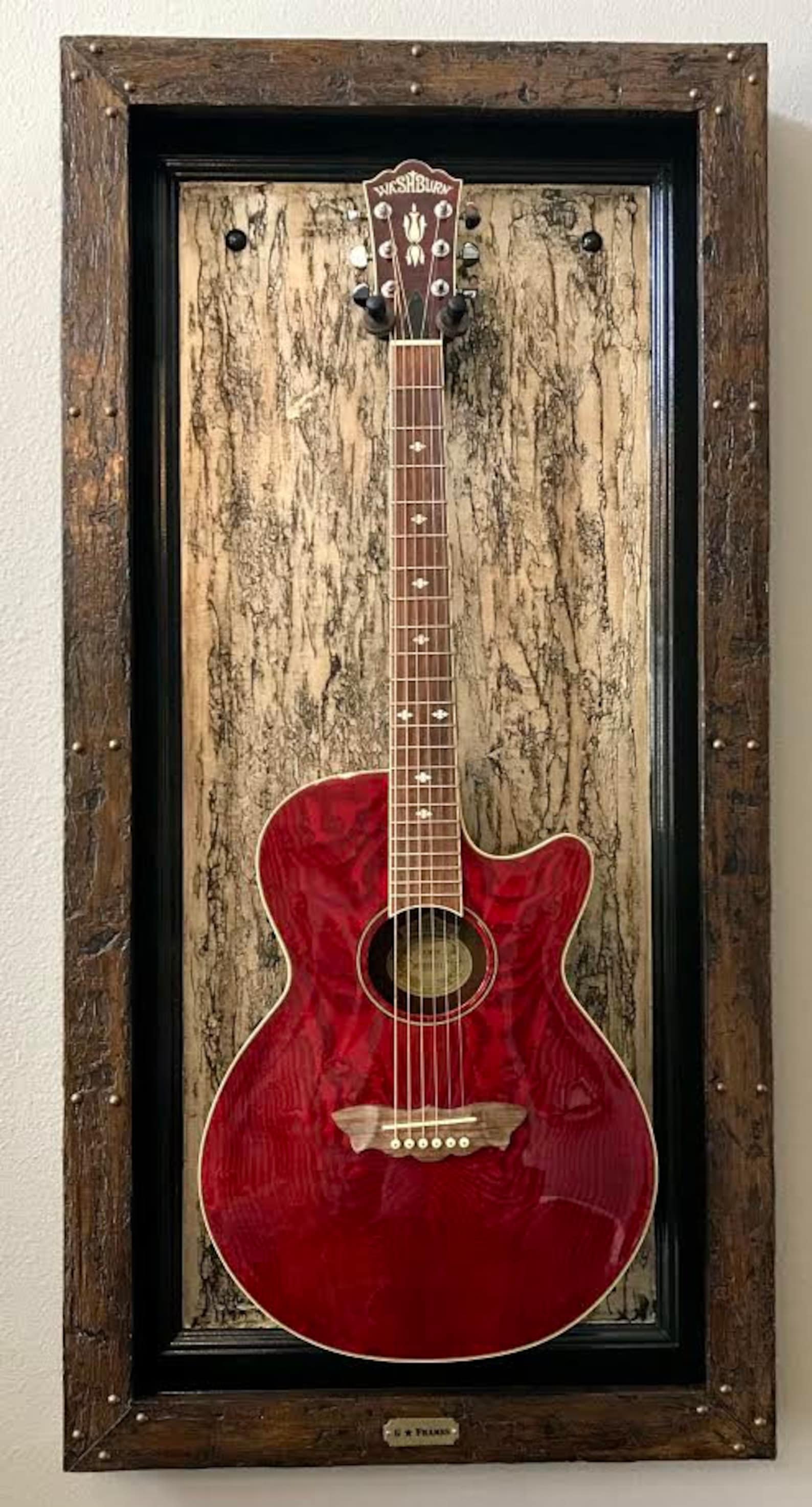 Guitar Display Frame or Case "wizzard Wood Gold" G Frames - Etsy