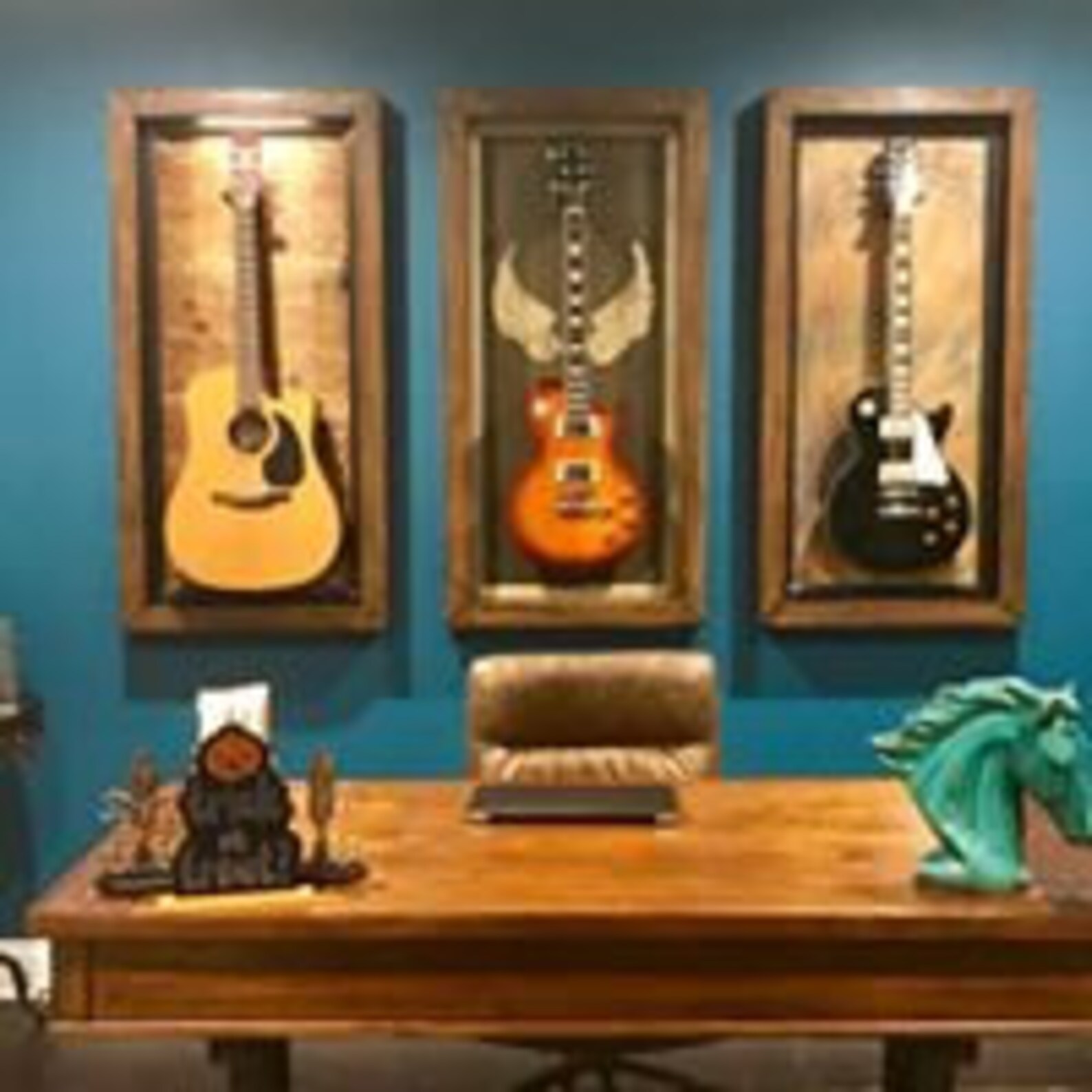 Guitar Display Frame or Case wings G Frames | Etsy