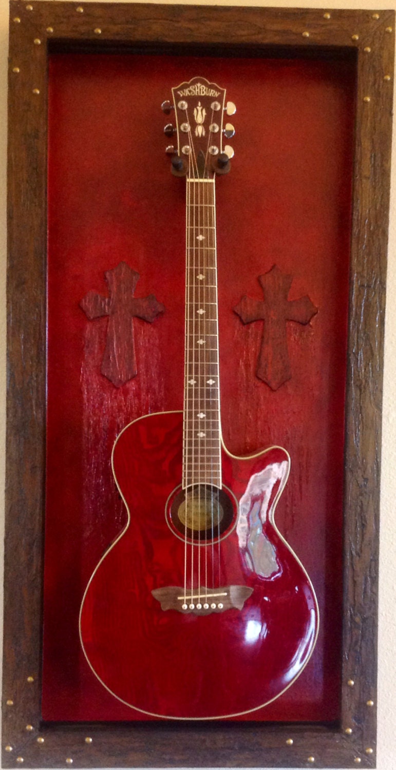 Guitar Display Frame or Case the Red Lighthouse | Etsy