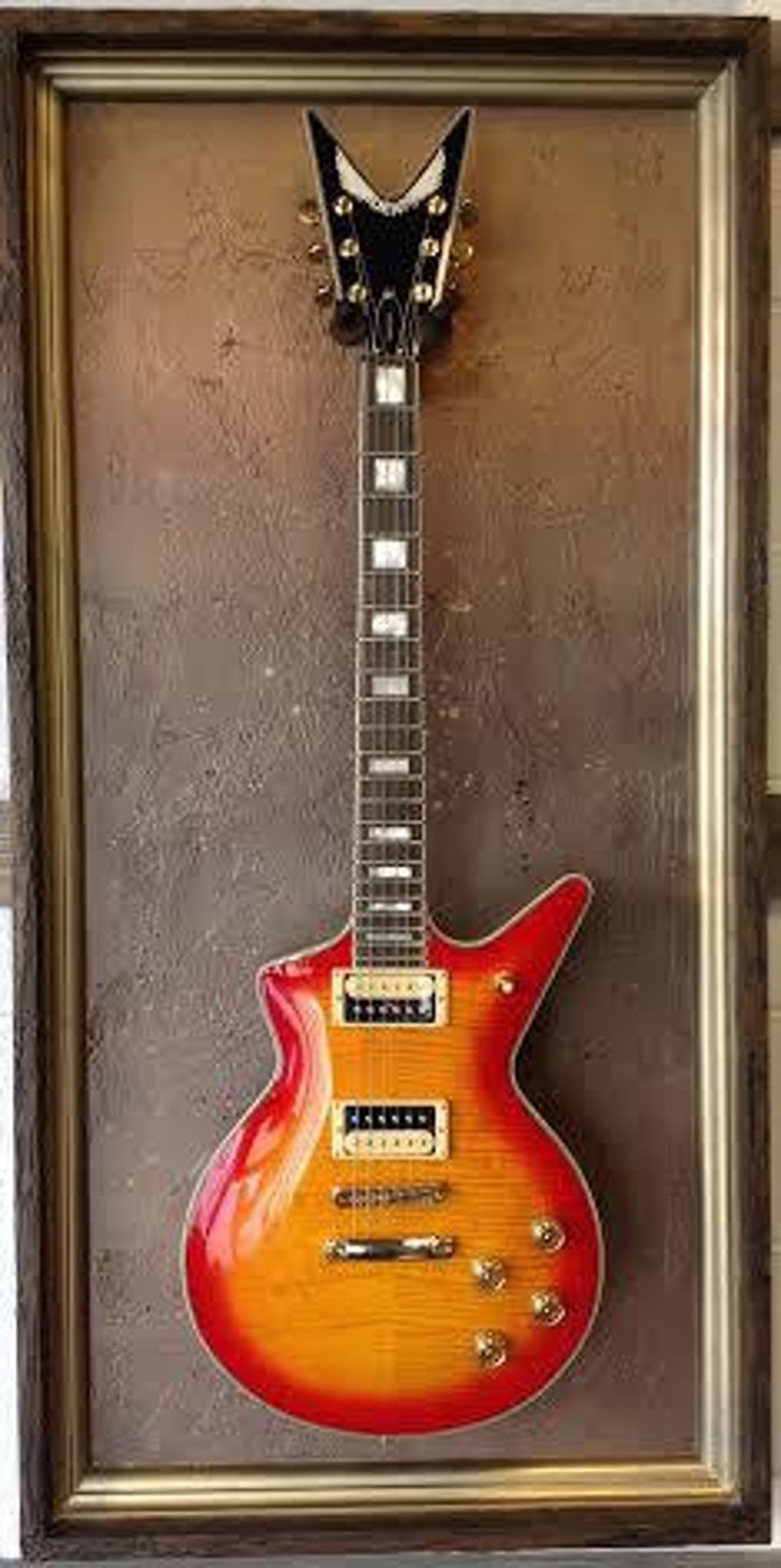 Guitar Display Frame or Case "copper Field" G Frames - Etsy