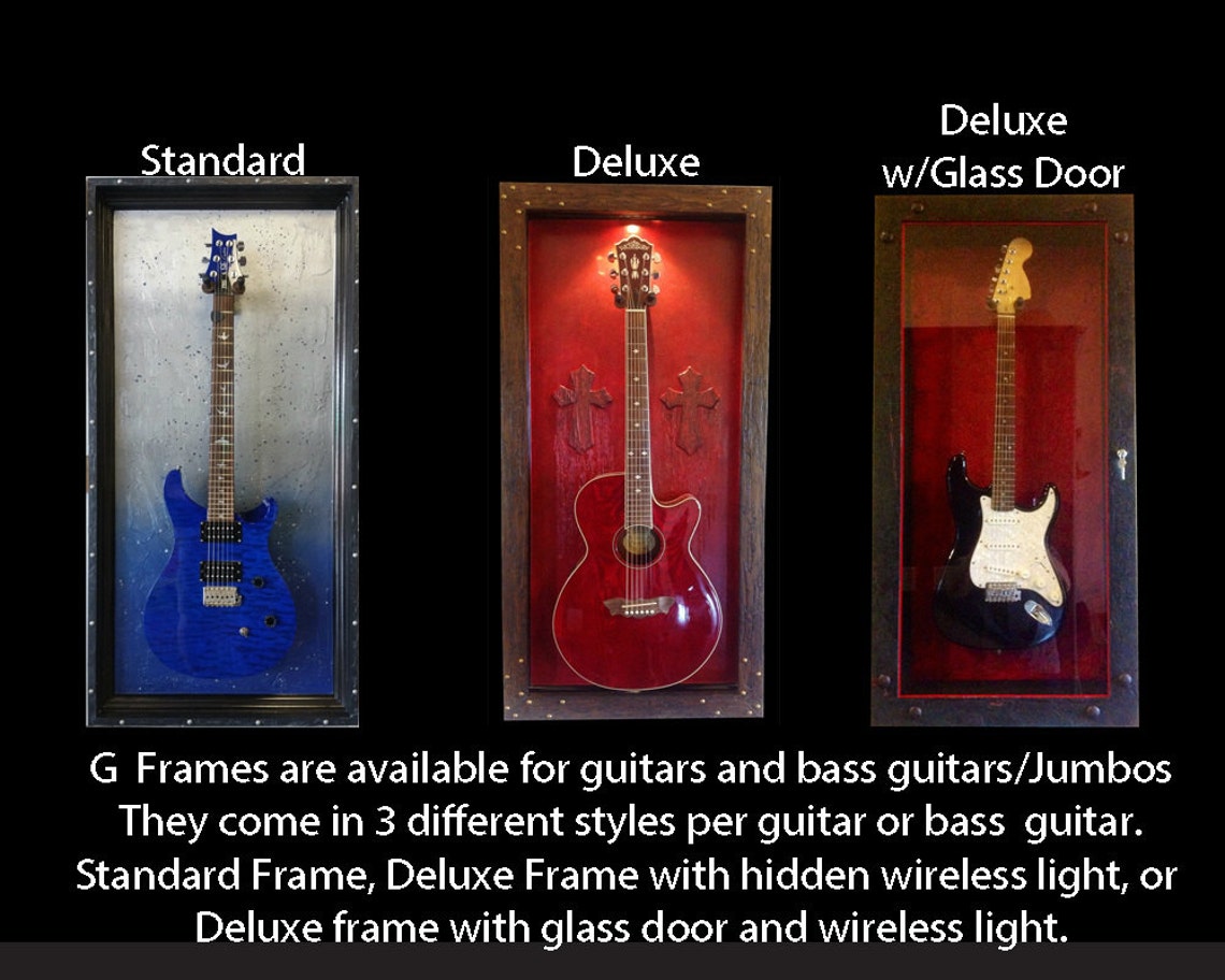 Guitar Display Frame or Case hands Without Shadows | Etsy
