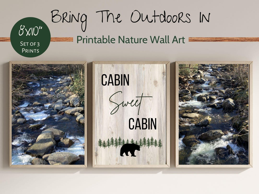 8x10 L Cabin Sweet Cabin L Cabin Wall Art L Cabin Wall Decor L Lodge ...