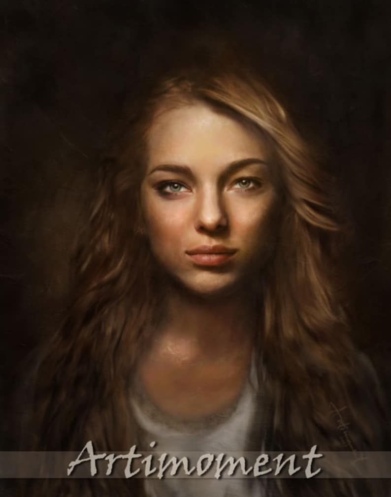 Custom Portrait, Custom Lady Portrait, Lady Commission, Custom Digital ...