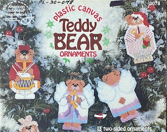 Plastic Canvas Teddy Bear - Etsy
