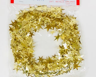 Gold Star Garland - Etsy