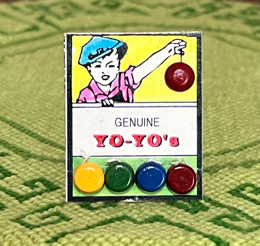 Miniature Artist Ron Bufton Signed Yo-yo Toy Counter Display - Mini Toy ...