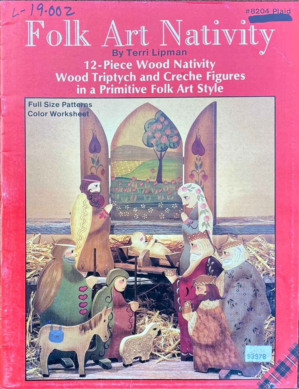 Folk Art Nativity Pattern: 12-piece Wood Triptych Creche Figures - Etsy