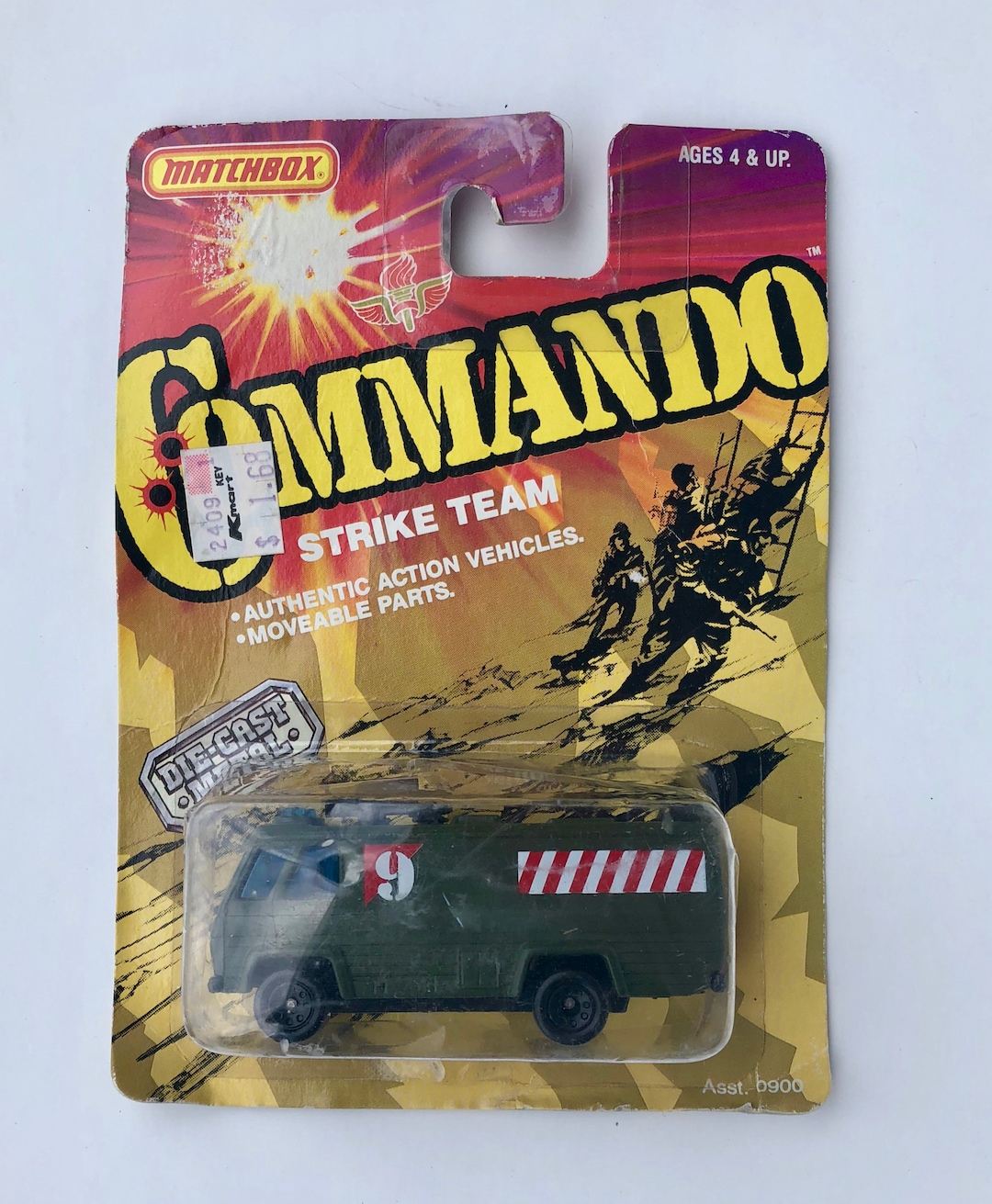 Vintage Matchbox Commando Strike Team Vehicle - Unopened Blister Pack ...