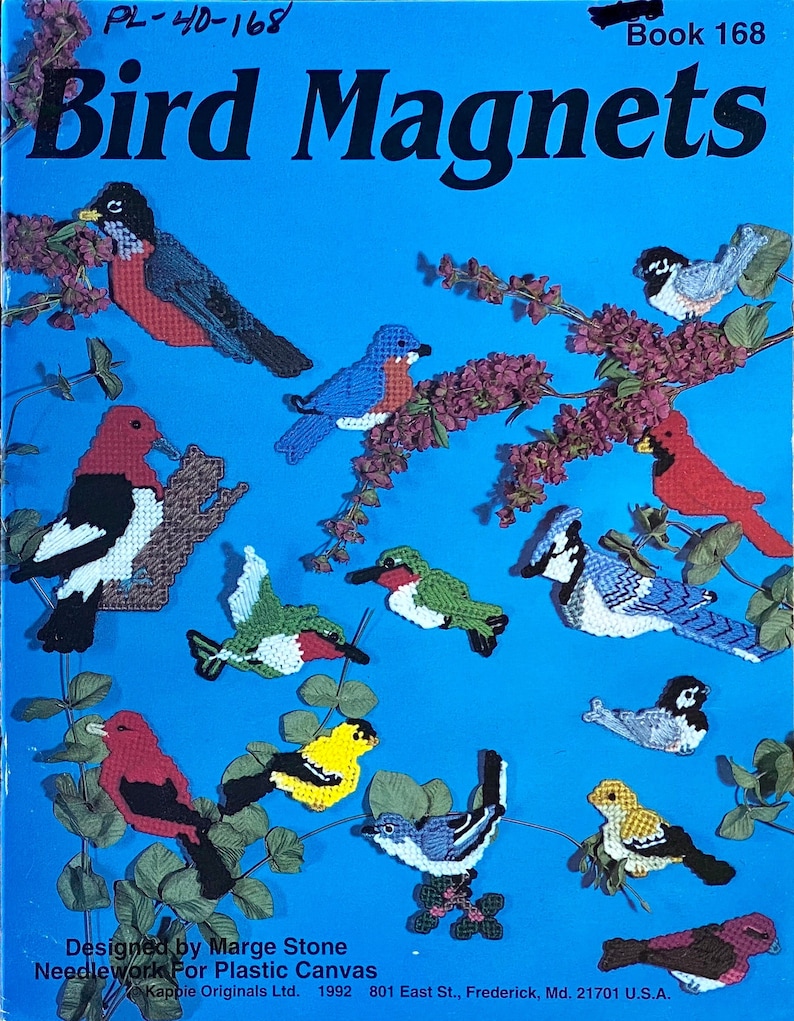 Bird Magnets by Marge Stone - Needlework for Plastic Canvas - Kount on ...