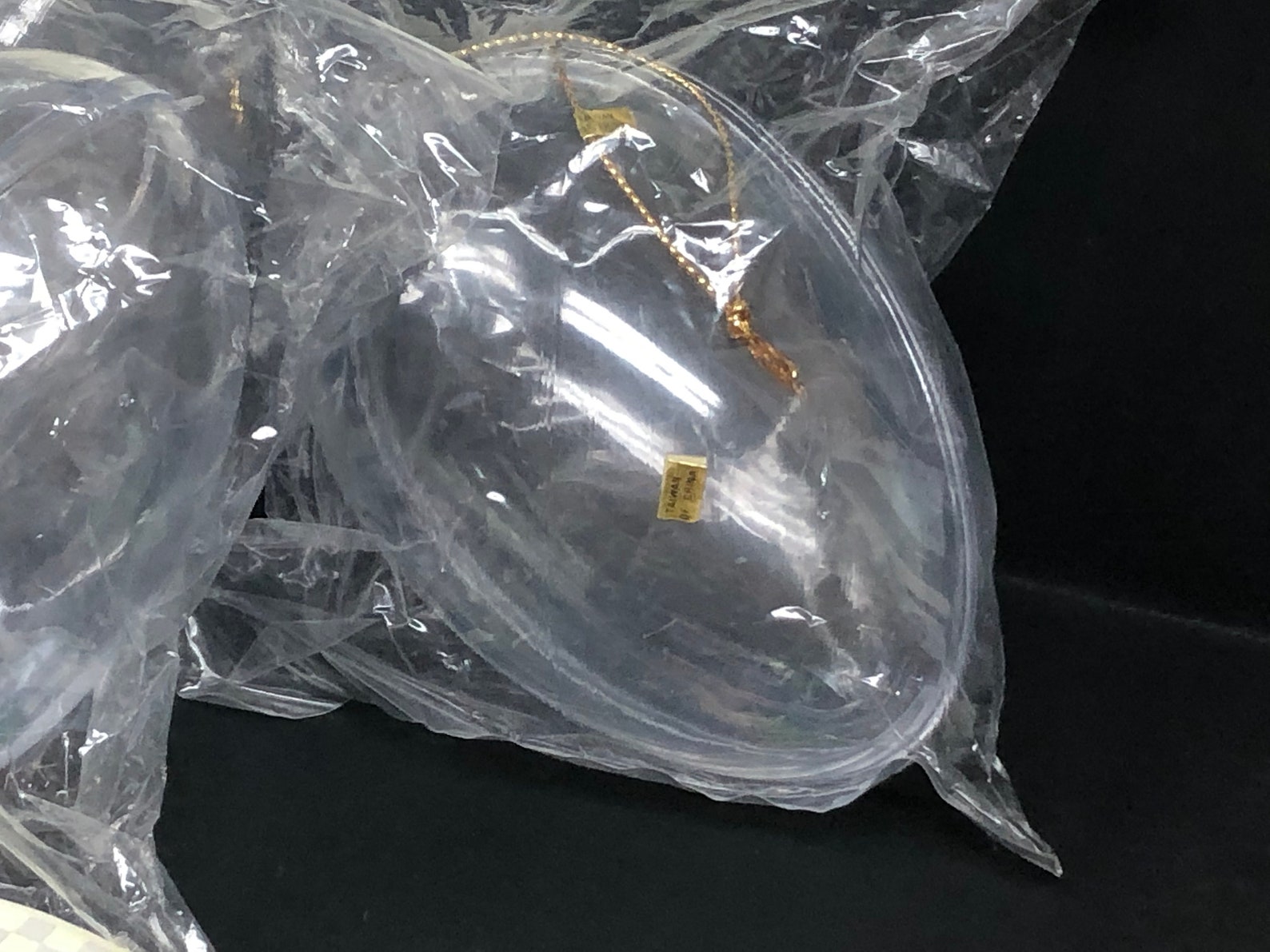 3 Clear Acrylic Egg Shaped Fillable Containers Plastic | Etsy
