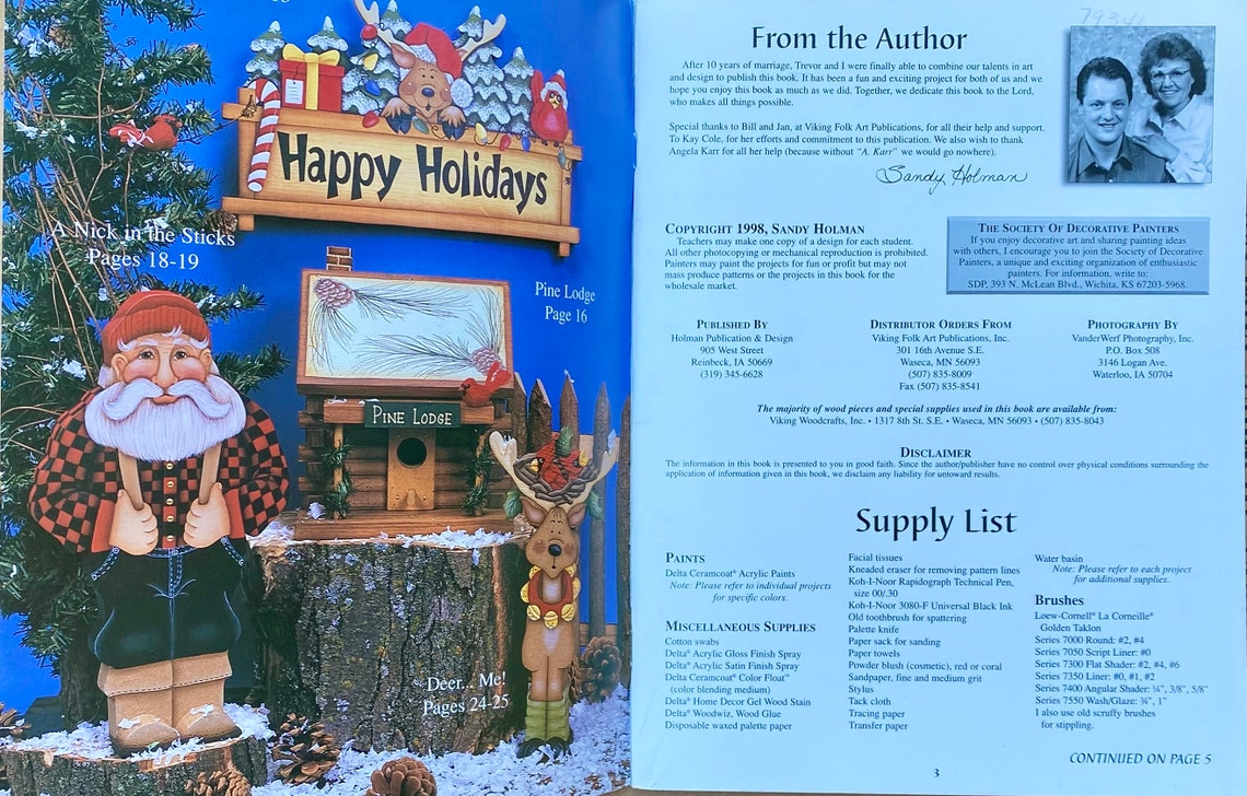 Wrapped up in Christmas by Sandy Holman ©1998 Christmas - Etsy