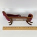 Sonia Messer Imports Burgundy Velvet Chaise Lounge 1 Scale Dollhouse ...