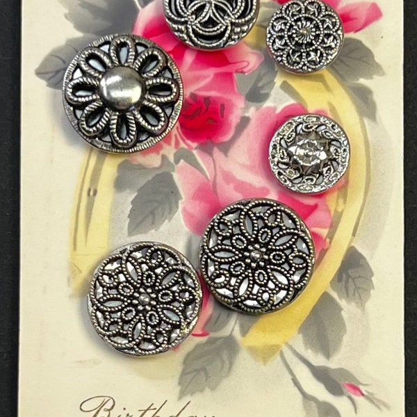 Metal Mirror Buttons - Etsy