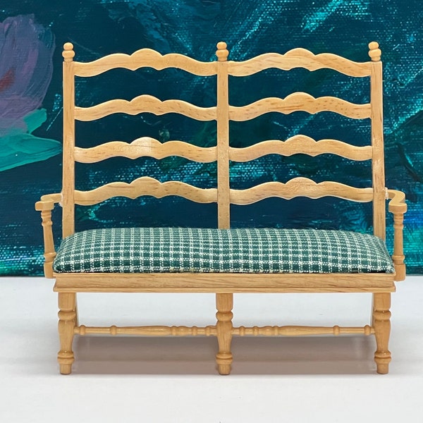 Wood Bench With Back - Etsy