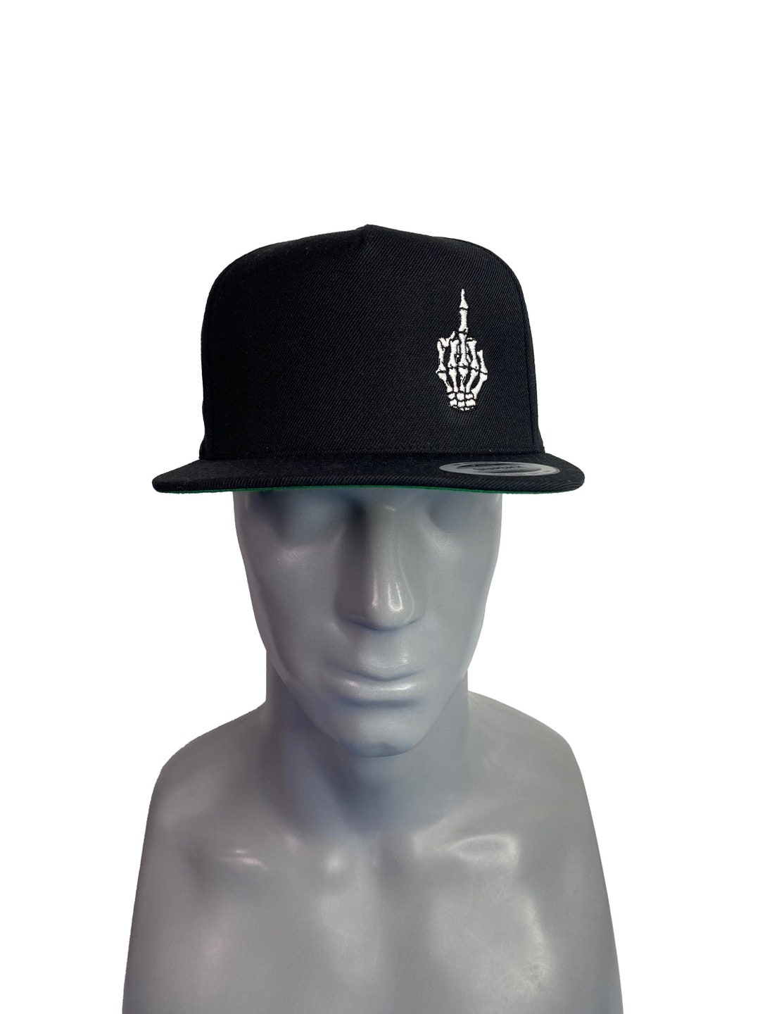 Skeleton Middle Finger, F You Embroidered Five Panel Snapback Cap - Etsy