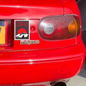 Miata Gang Vinyl Sticker 4"x 3", Laptop Sticker, Car Sticker, Water ...