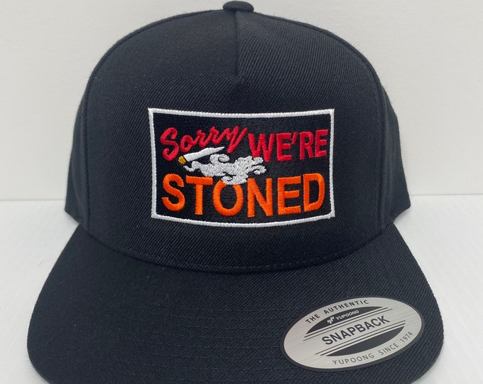 Cannabis Embroidery Beanie, Hat for Stoners, Marijuana Stitched, Winter ...