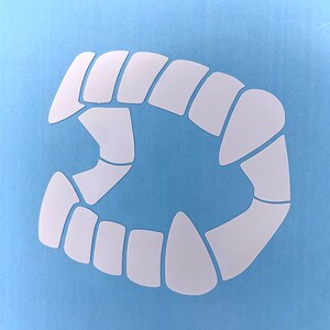 Vampire Toy Teeth Vinyl Sticker- Window, Laptop, Car Decal - Etsy