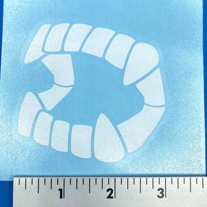 Vampire Toy Teeth Vinyl Sticker- Window, Laptop, Car Decal - Etsy