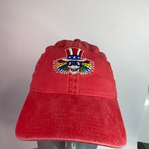 Grateful Dead Uncle Sam Low Profile Embroidered Hat, Dad Hat. - Etsy