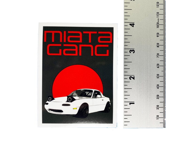Miata Gang Vinyl Sticker 4x 3 Laptop Sticker Car - Etsy