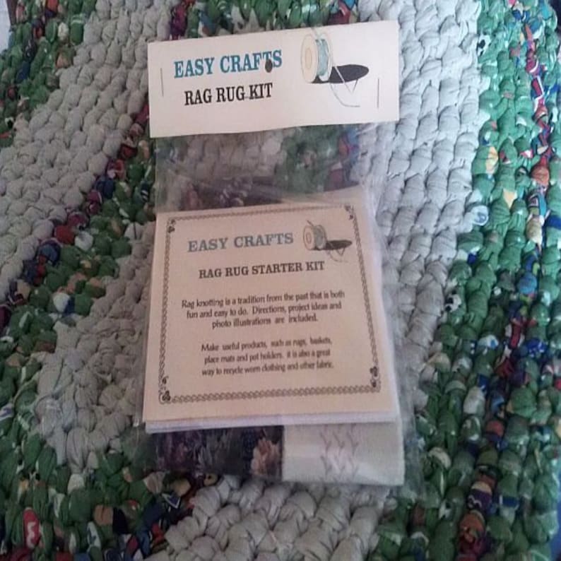 Toothbrush Rag Rug Starter Kit: Instructions, Digital Images, Wooden ...