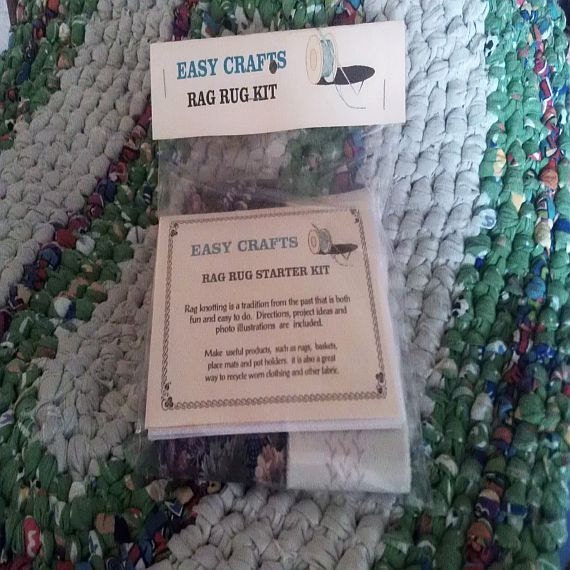 Toothbrush Rag Rug Starter Kit: Instructions, Digital Images, Wooden ...