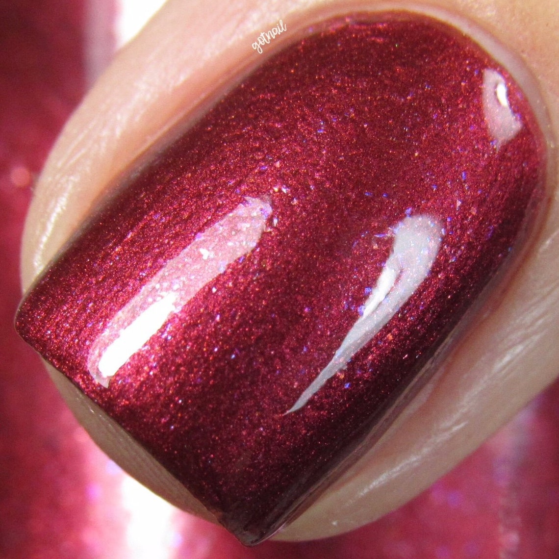 Ruby Red Nail Polish Vegan Reduced Chemical Crystal | Etsy