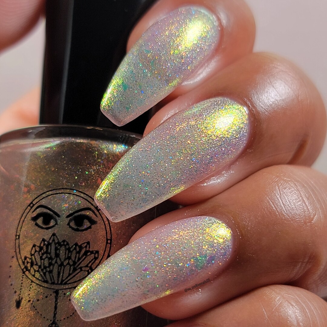 Holographic Aurora Glow W/ Iridescent Flakies, Crystal Knockout, Lights ...