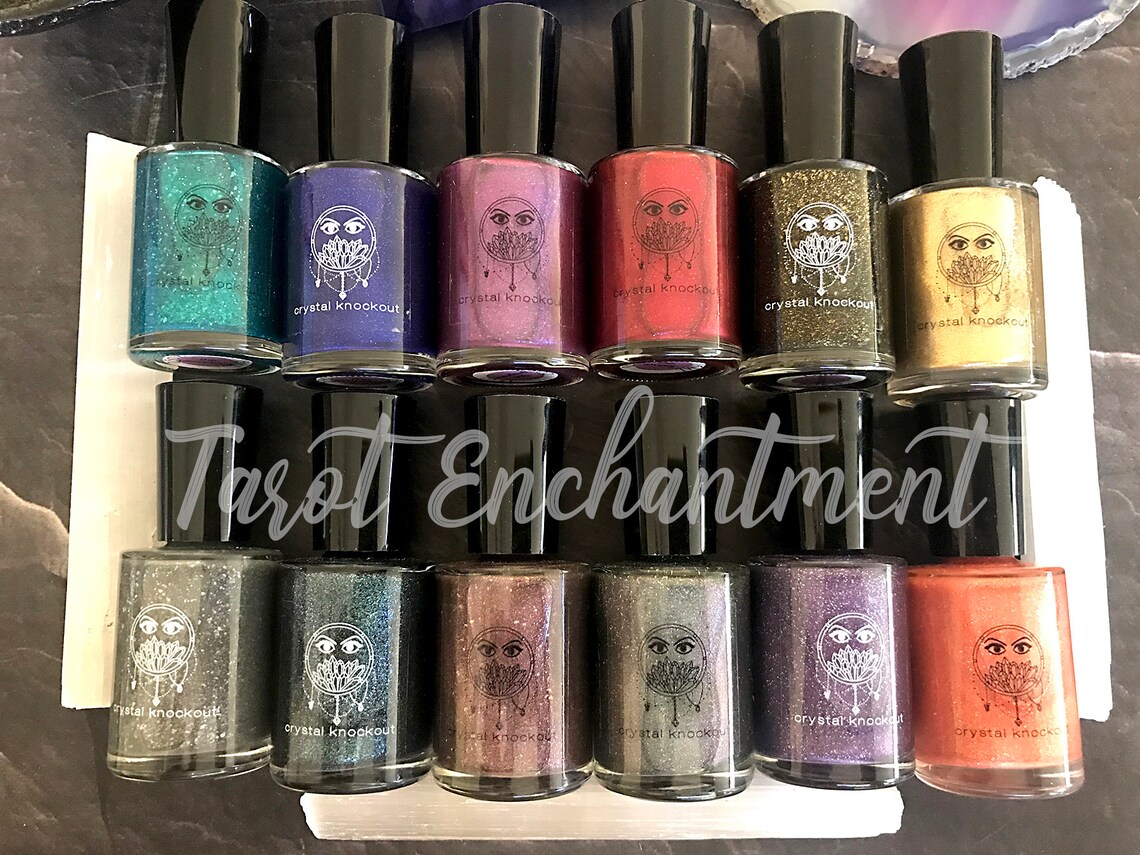 Ruby Red Nail Polish Vegan Reduced Chemical Crystal | Etsy