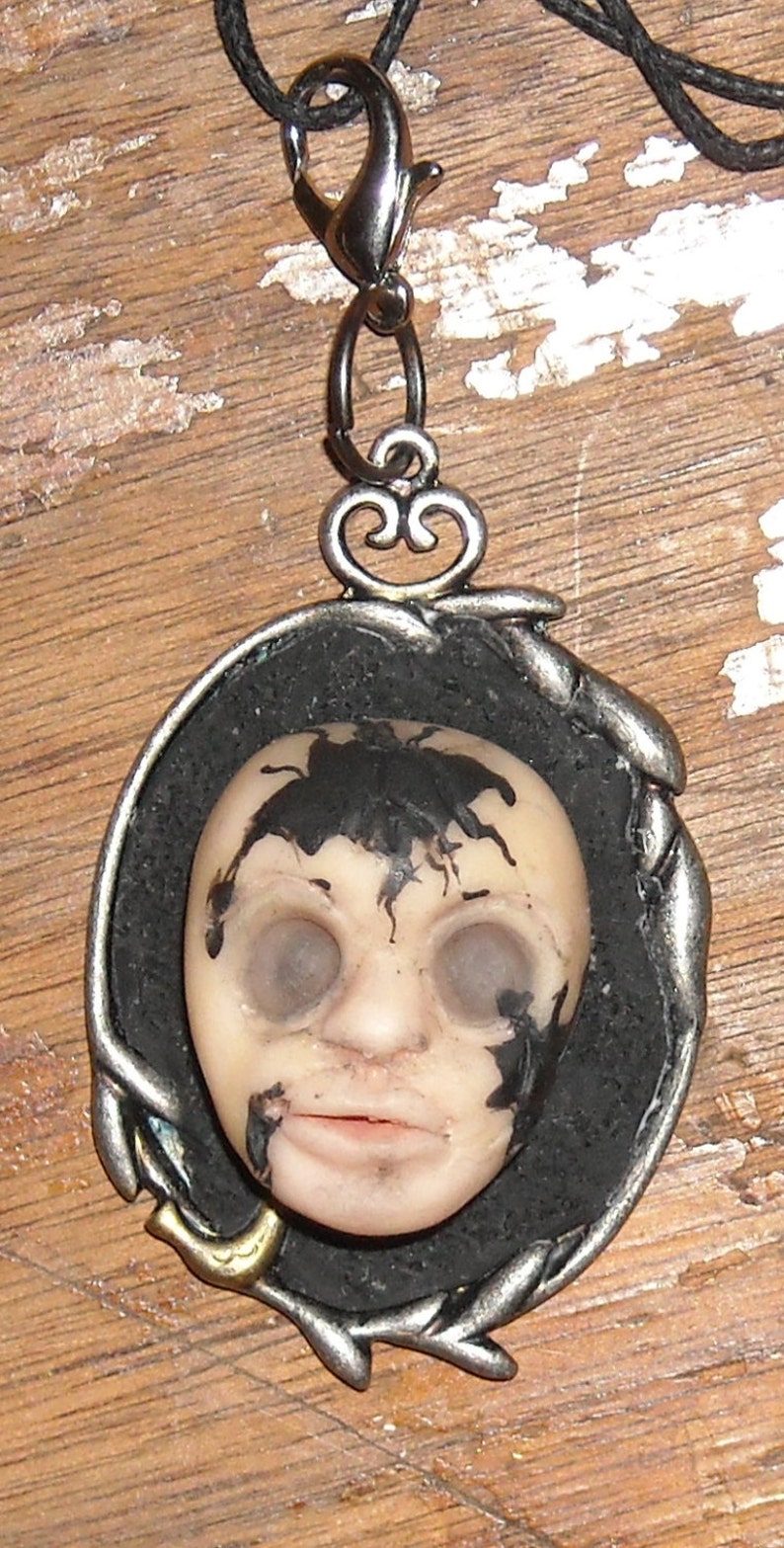 Halloween Creepy Broken Doll Head Polymer Clay Cameo - Etsy