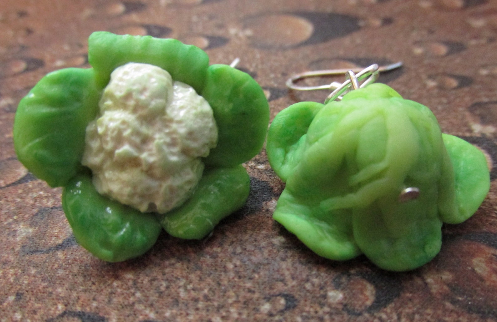Cauliflower Earrings Fake Food Jewelry Food Earrings - Etsy