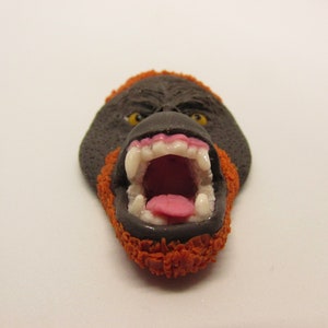 Realistic Great Ape, Polymer Clay, Orangutan, Pendant, Art, Sculpture ...