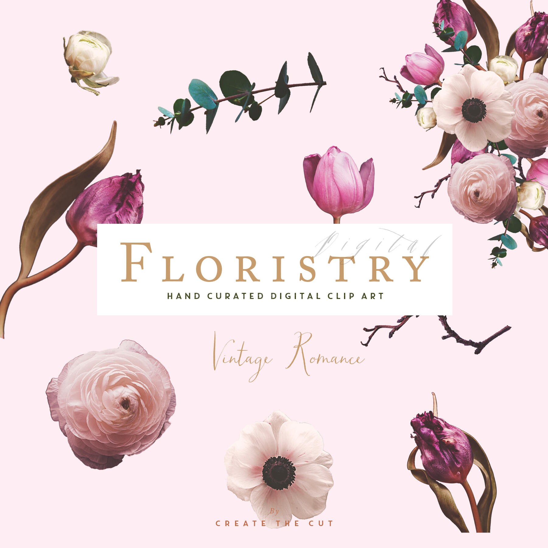 Floral Clip Art - Real Flower Clip Art - Floral Arrangement PNG - Rose ...