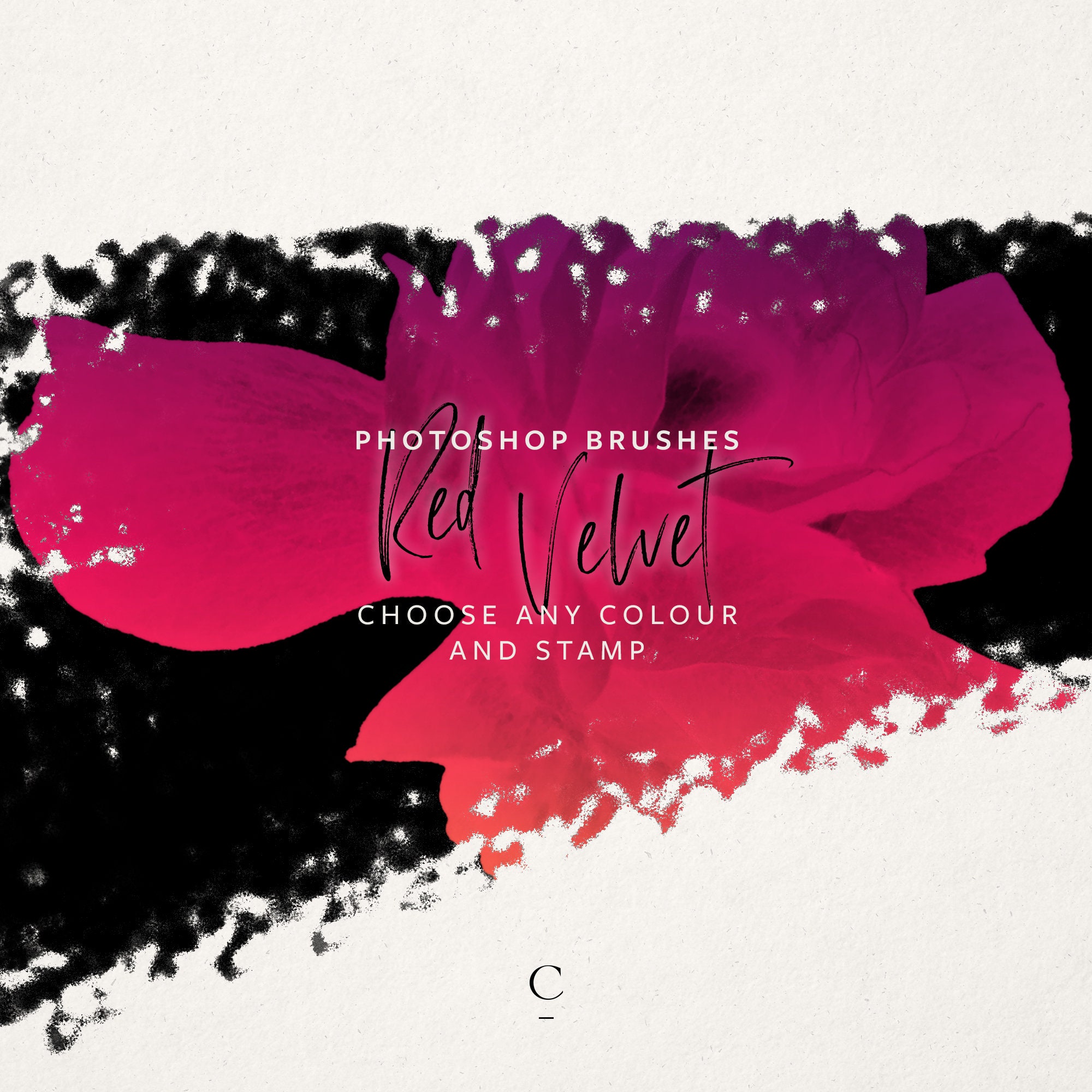 12 Floral Photoshop Brushes - Photoshop Stamps - Flower Stamps ...