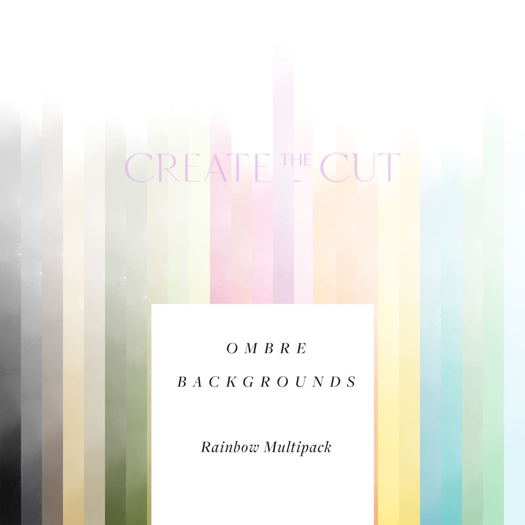 Rainbow Multipack | Watercolour Ombre Digital Papers Multipack | Design ...