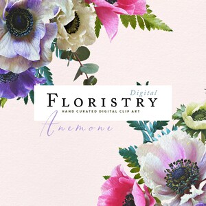 Digital Flower Clip Art - Floral Clipart - PNG - Wedding Invitation ...