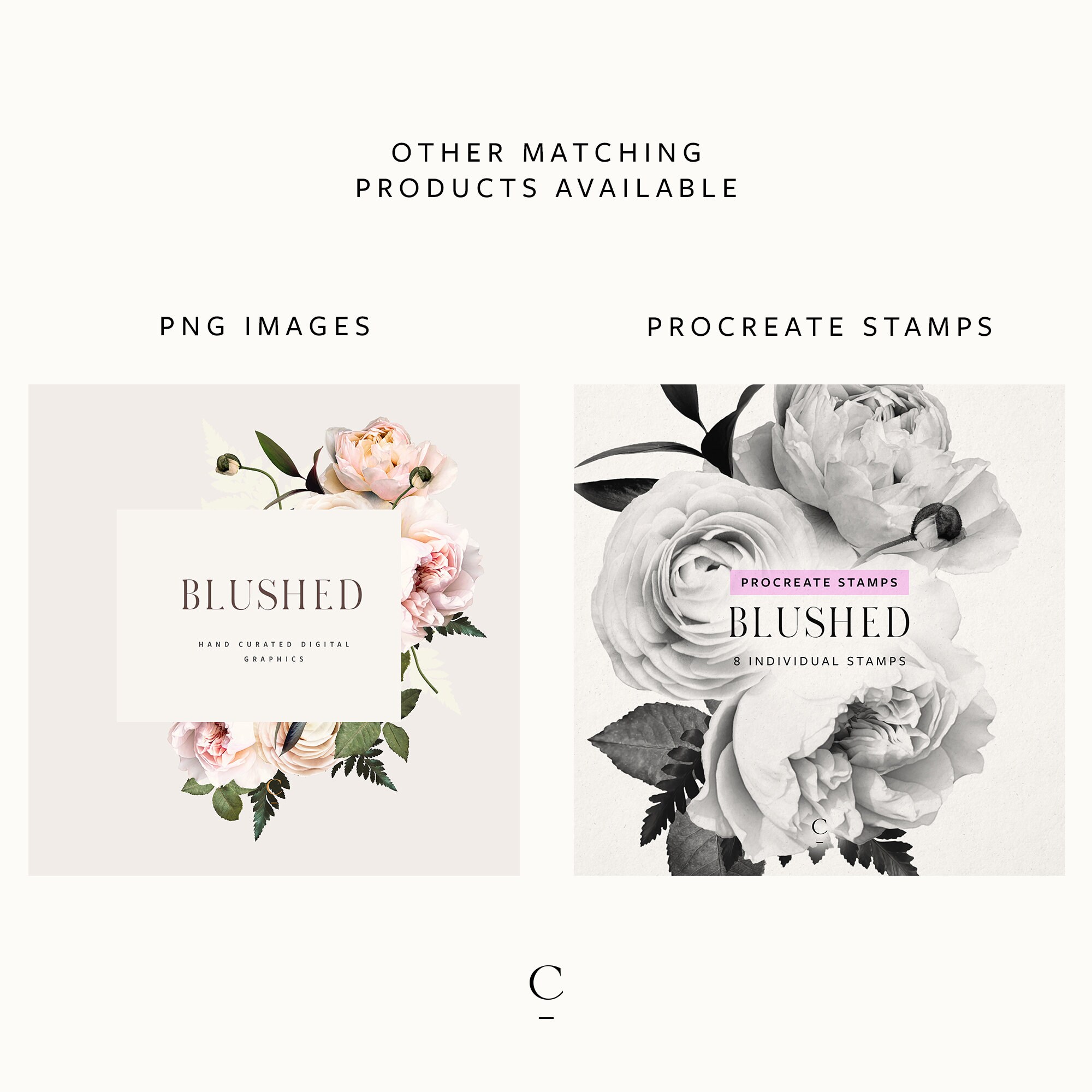 8 Floral Photoshop Brushes - Photoshop Stamps - Flower Stamps ...