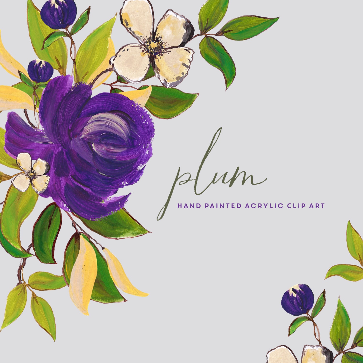 Plum Flower Clipart