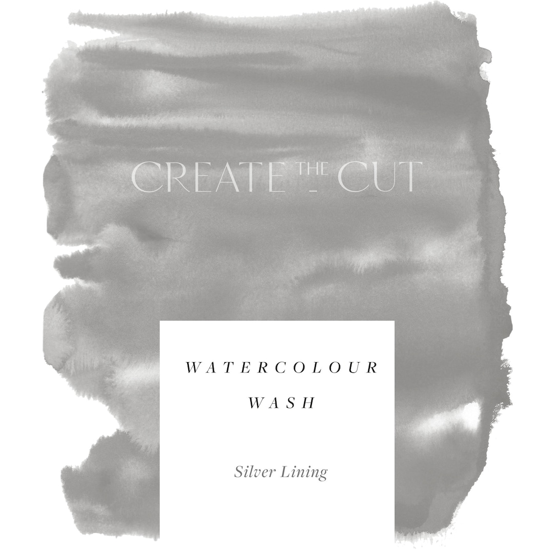 Silver Lining | Watercolour Wash Background Digital Paper and Patch ...
