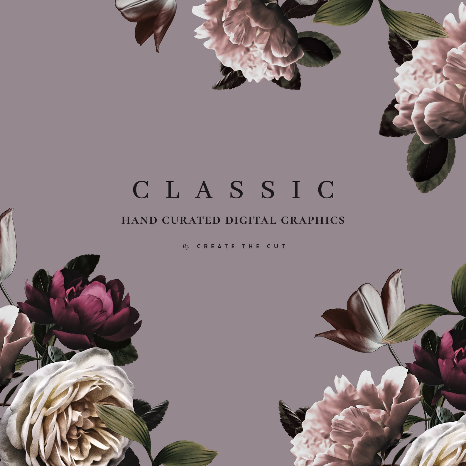 Floral Clipart - Real Flower Clip Art - Rose Clipart - Digital Download ...