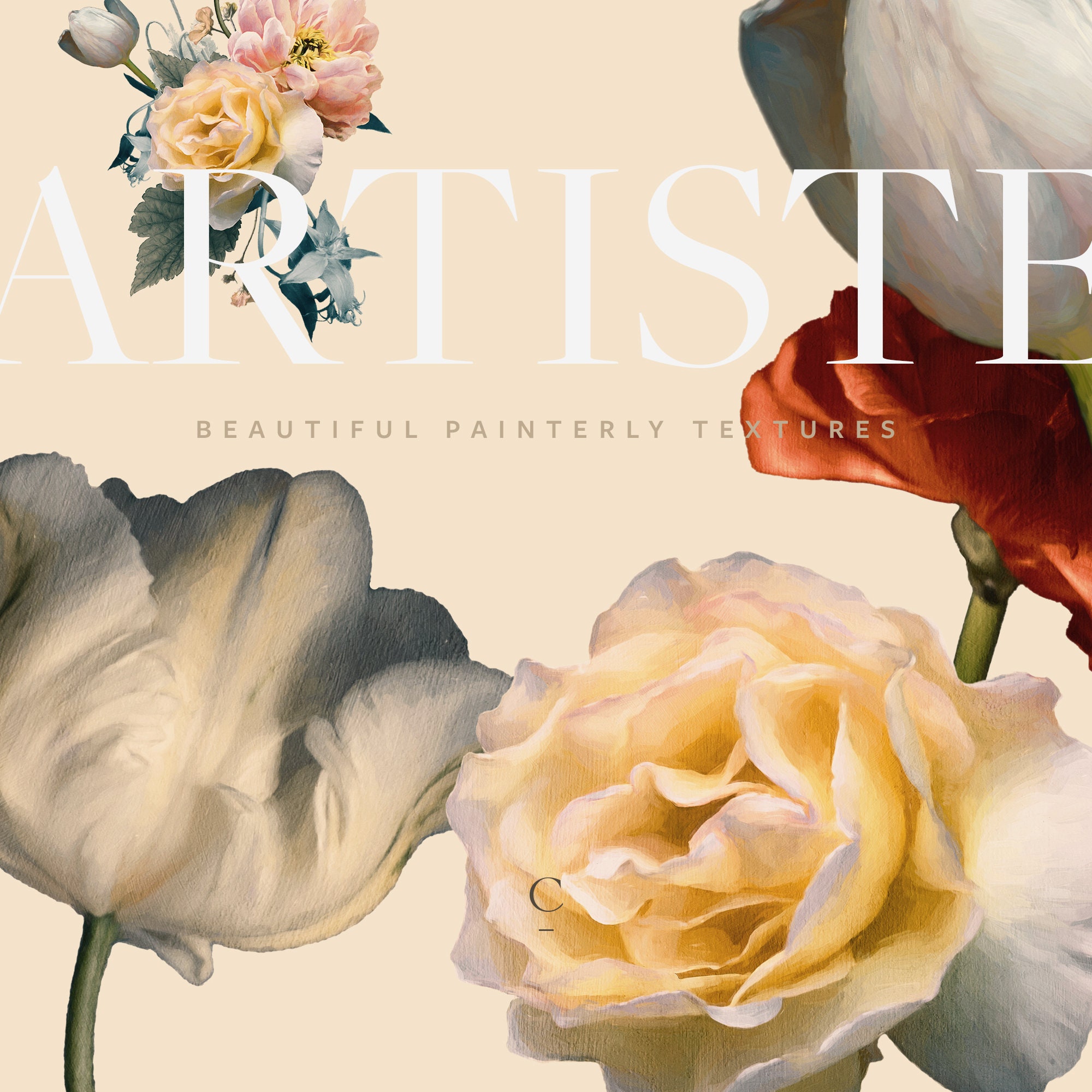 Real Flower Clip Art Floral Clipart Real Flower Vector - Etsy