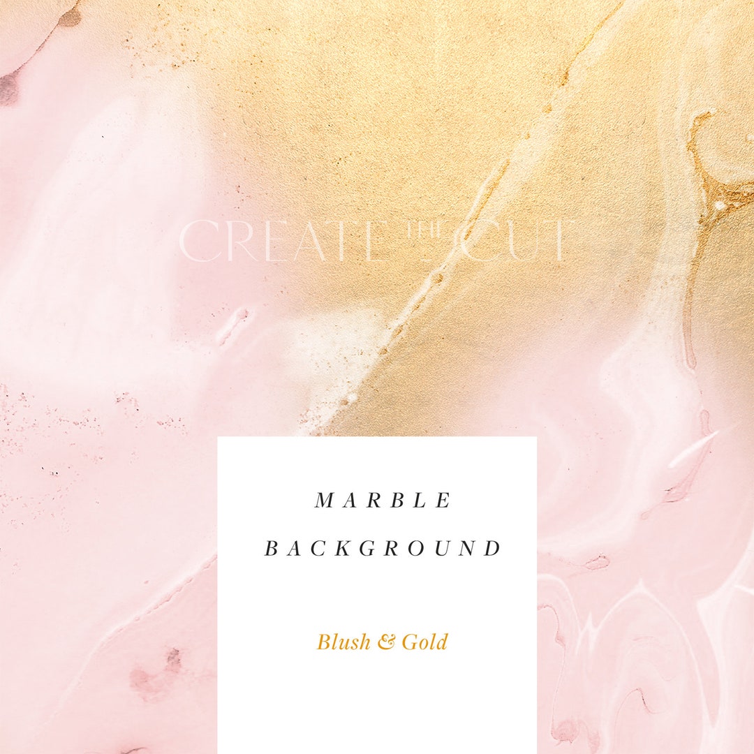 Blush & Gold Marble | Marble Background Digital Paper | 12" X 12 ...