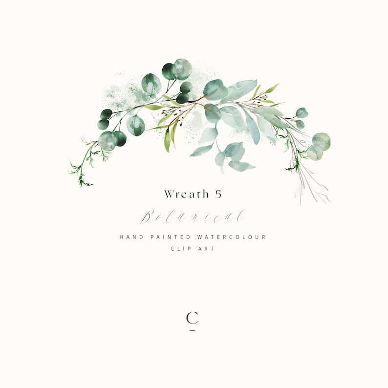 Watercolor Wreath Bundle Watercolor Greenery Watercolor - Etsy UK