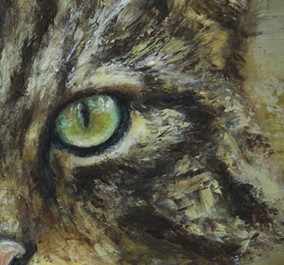 Art & Collectibles Scottish Wildcat fine art Highland Tiger giclee ...