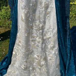 Celtic Elfcore Bride Teal & Ivory Rose Meadow Boho Goddess Medieval ...