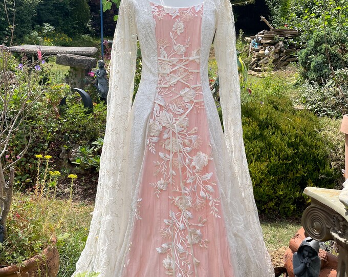 Celtic Ivory Fairycore Bride Meadow Bouquet Boho Promcore Medieval ...