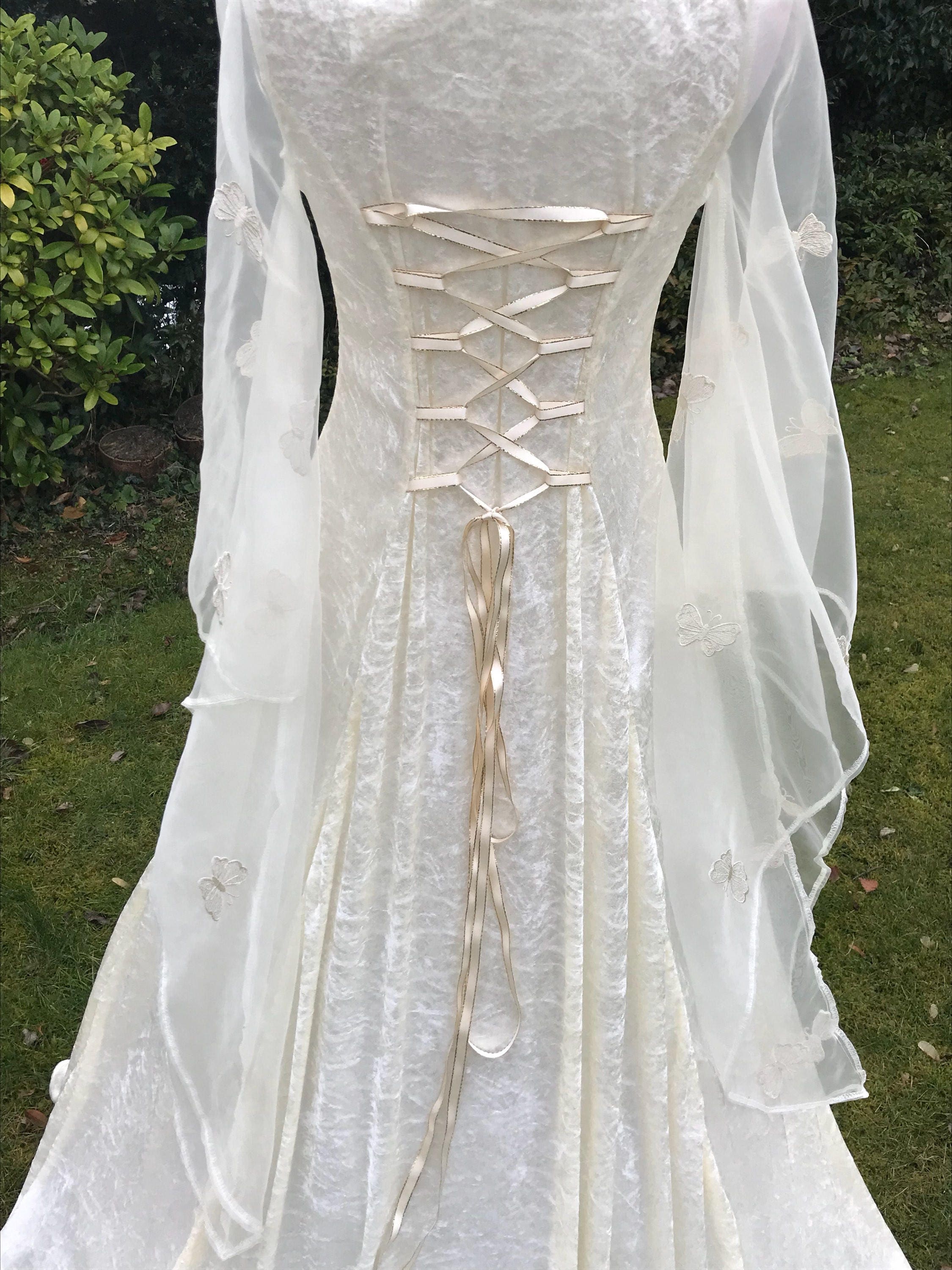 Celtic Pale gold & Cream medieval renaissance art nouveau | Etsy